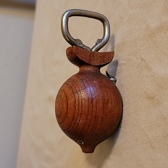 Vintage | Dining | Vintage Rare Wooden Bottle Opener Cork Screw Fish ...